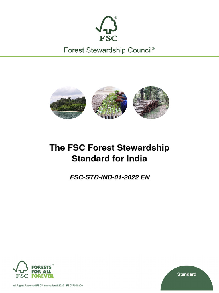 FSC-STD-IND-01-2022 EN_The FSC Forest Stewardship Standard for India (1) | PDF | Forest ...