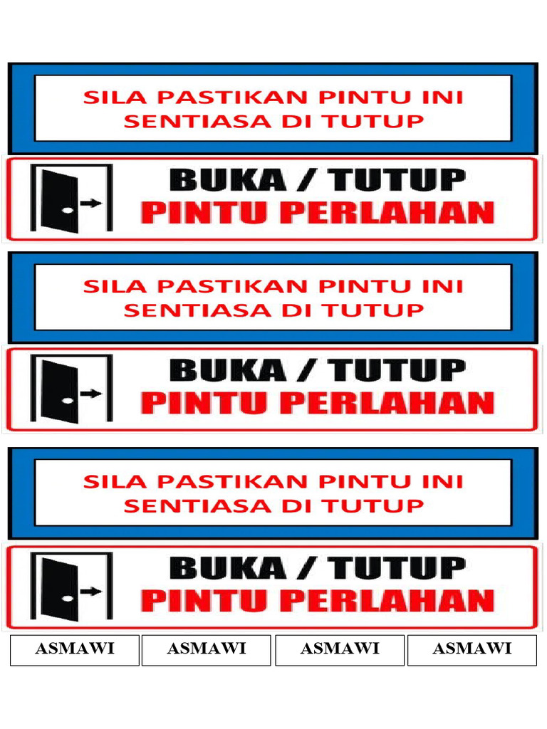 sila tutup pintu perlahan | PDF