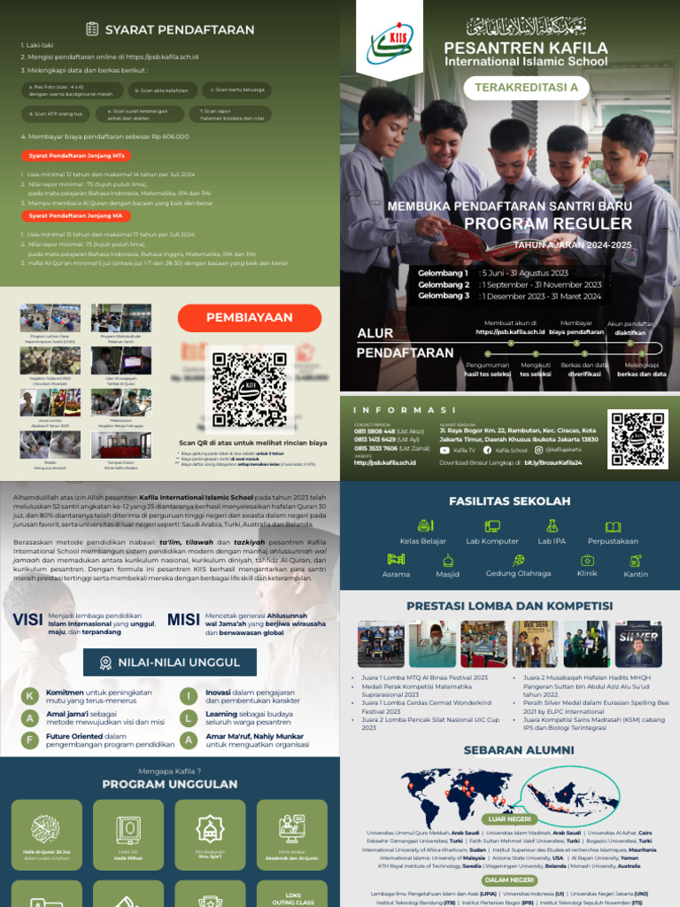 Brosur PSB 24 25 Boarding Reguler | PDF