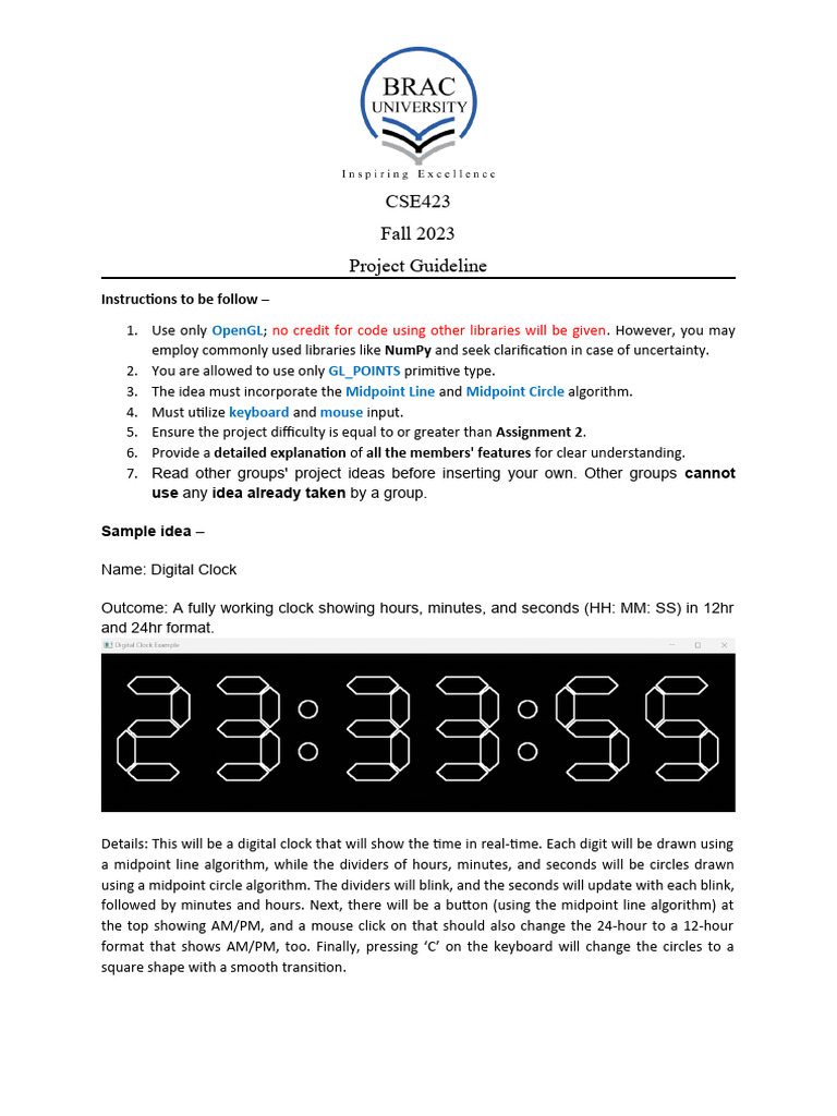 Final Project Guidelines | PDF