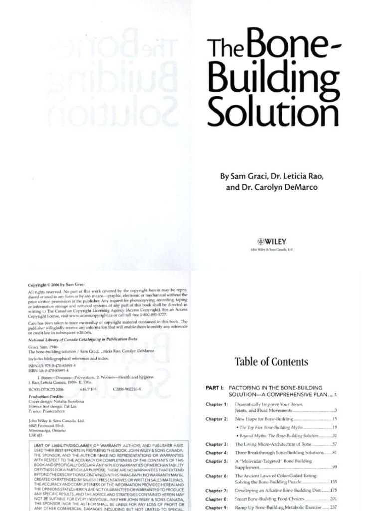 The bone Building Solutions Book | PDF