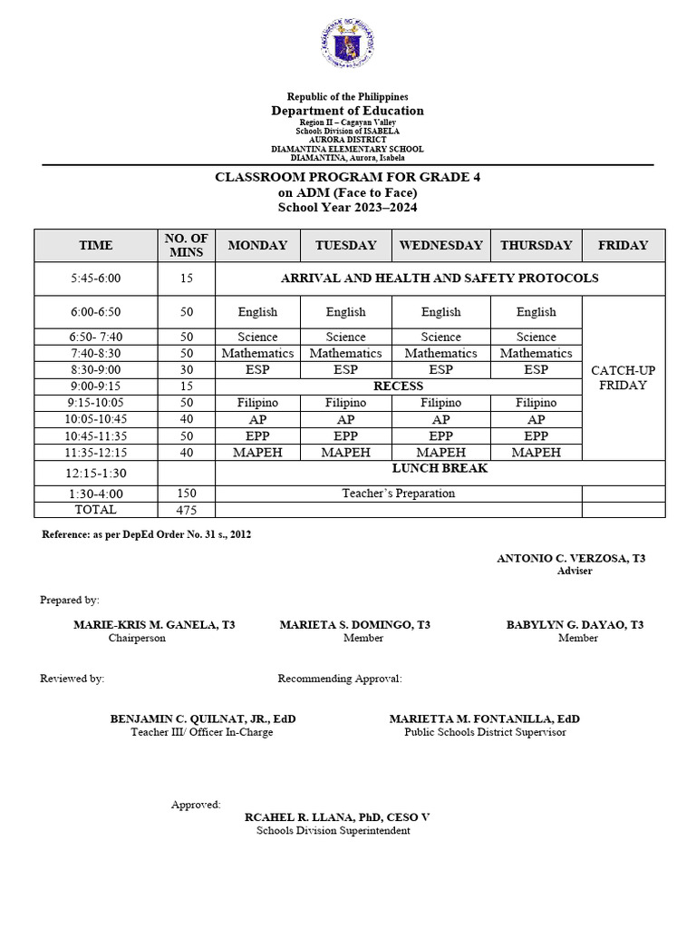 Classroom Program On Asynchronous Delivery Mode | PDF | Social Institutions | Philippines