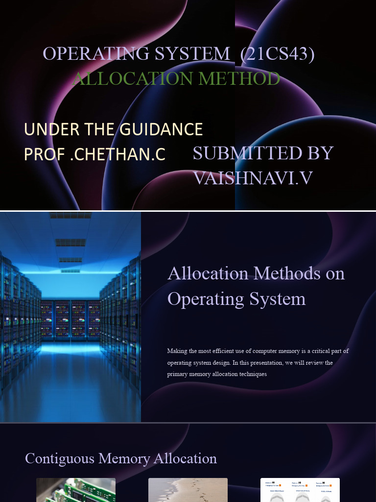 Allocation Methods On Operating System | PDF | Computer Data | Computer Architecture