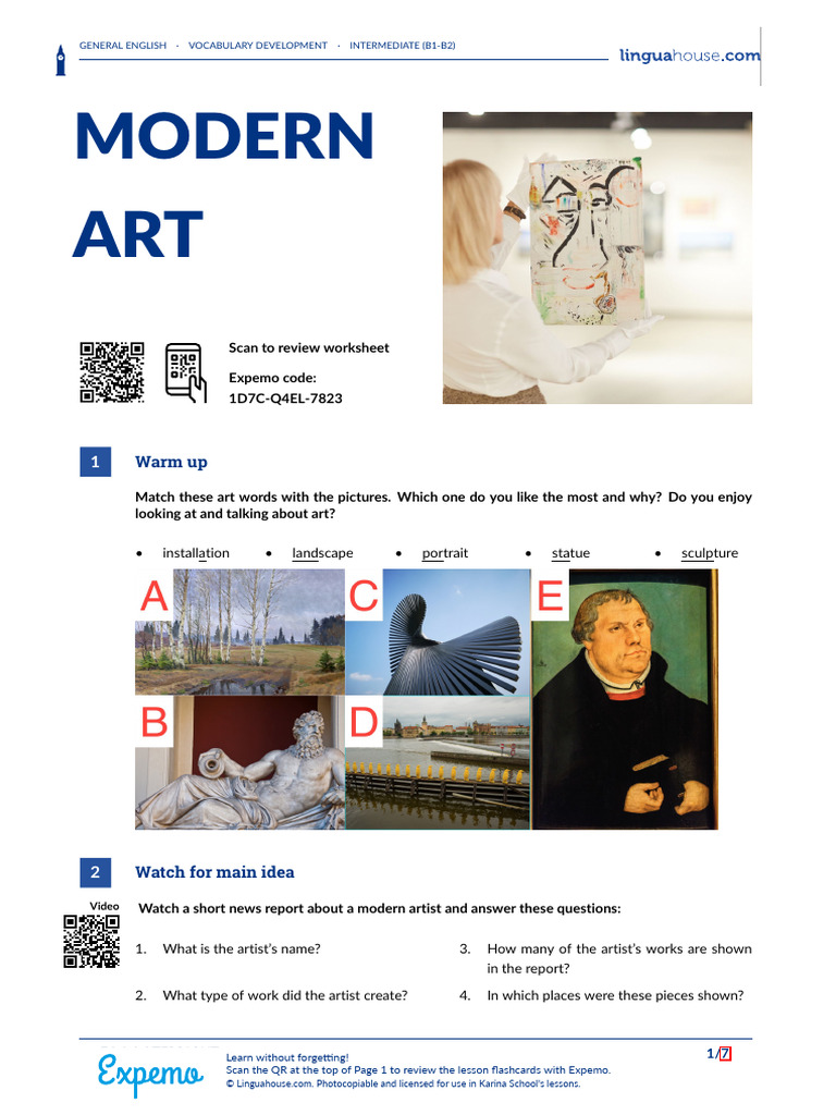 Modern Art British English Student | PDF | Art