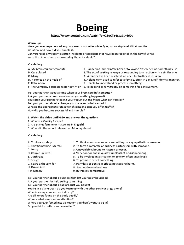 Boeing Student | PDF | Boeing | Reputation