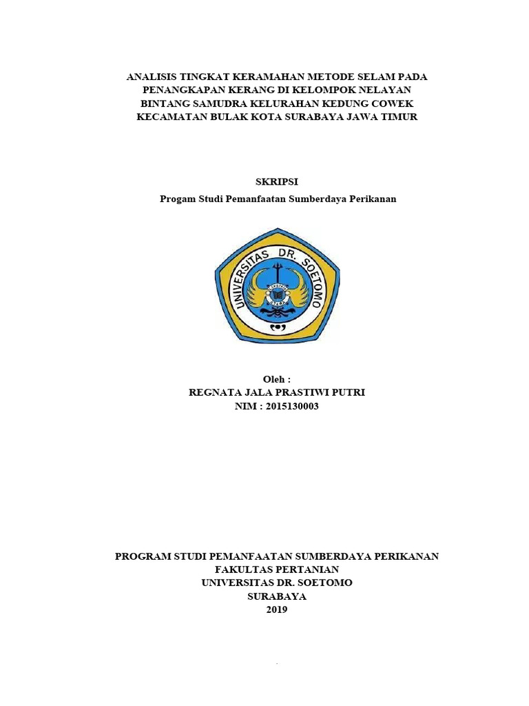 Analisis Keramahan Metode Selam Kerang | PDF