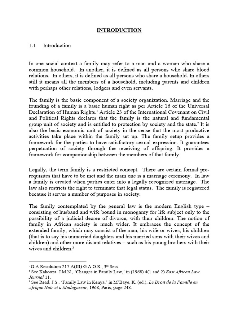 Introduction | PDF | Marriage | Family