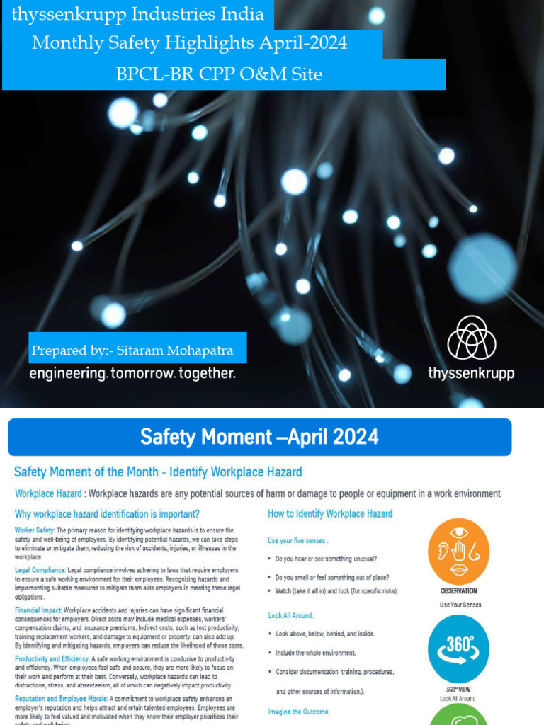 April 2024 Safety Highlights Report | PDF