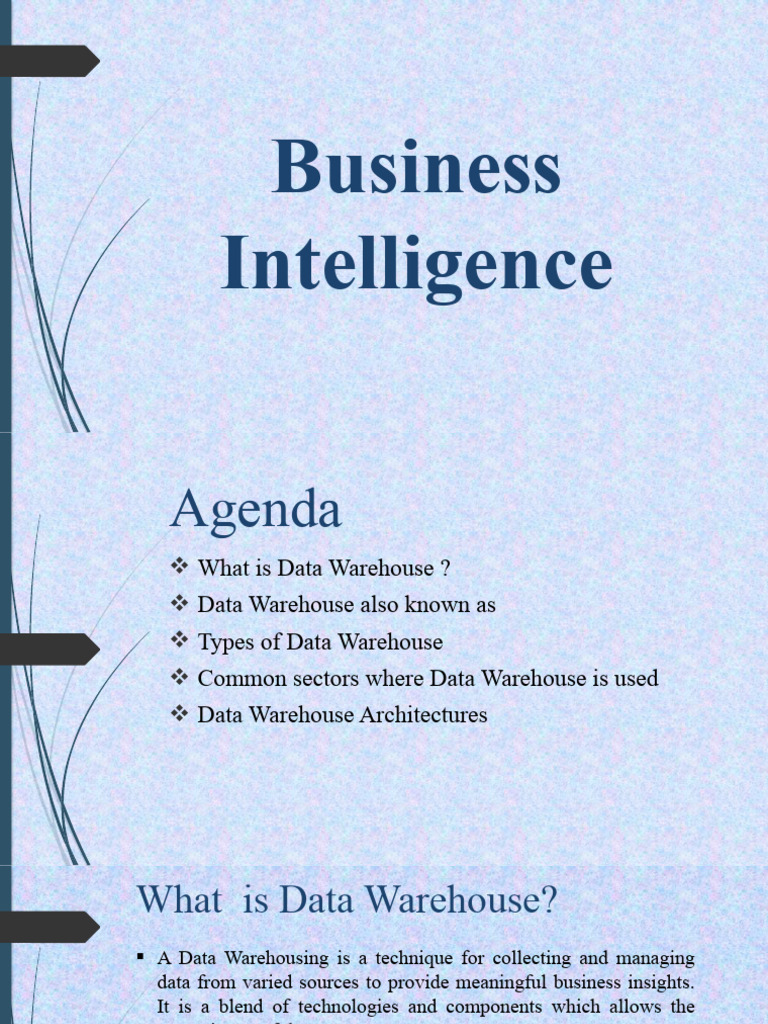 Business Intelligence | PDF | Data Warehouse | Databases