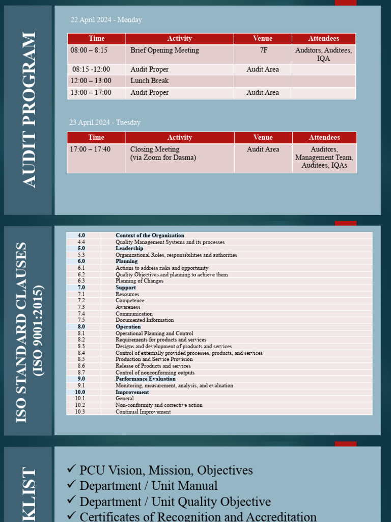 Checklist | Download Free PDF | Audit | Iso 9000