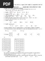 Mathematics Exam Questions For JSS1 First Term | PDF | Test (Assessment ...
