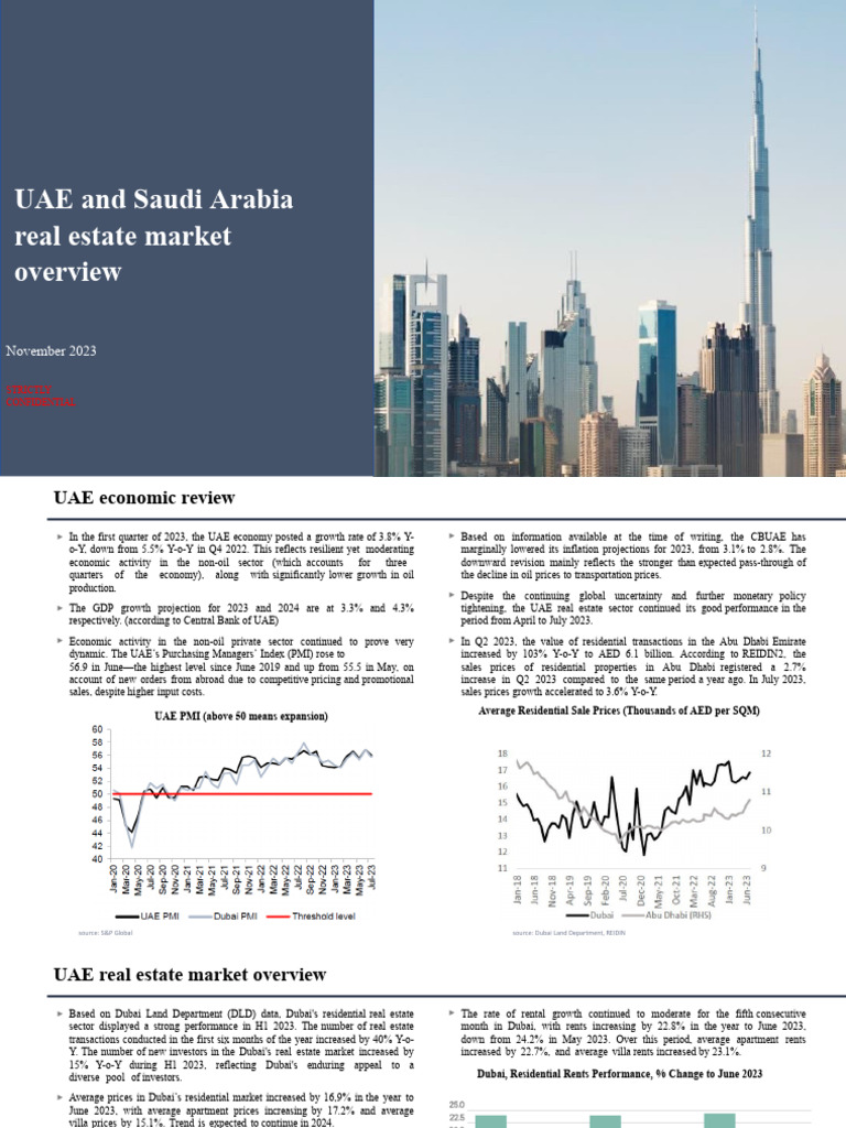 UAE and Saudi Arabia Real Estate Insights | PDF | United Arab Emirates ...