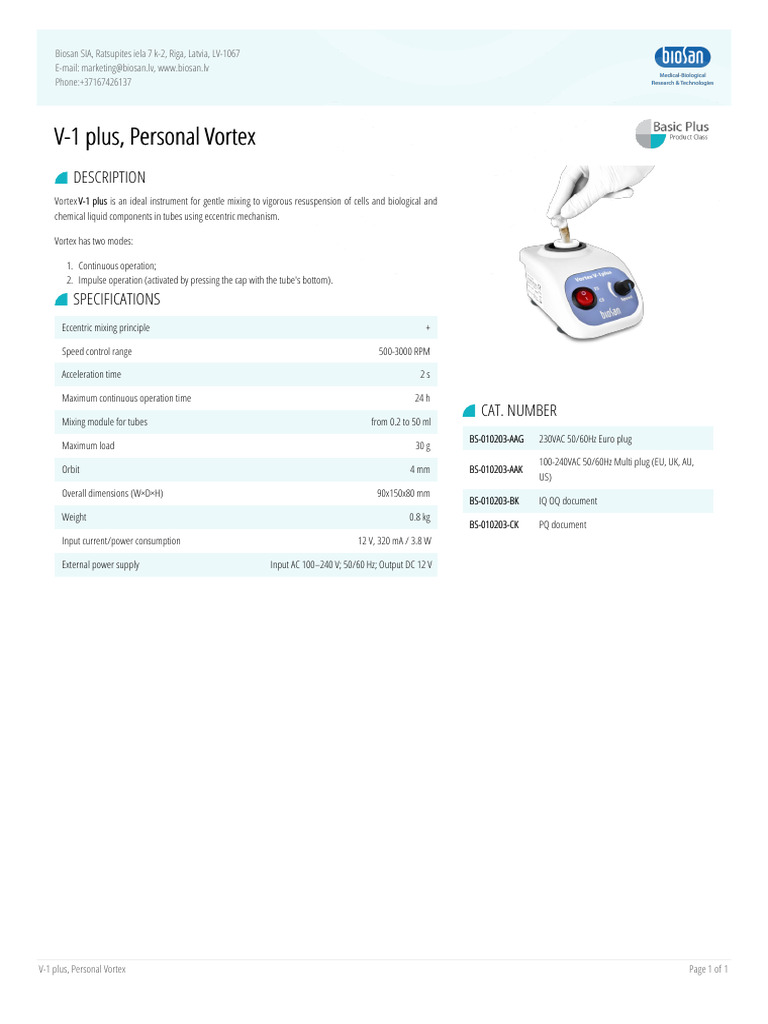 V-1 Plus, Personal Vortex | PDF | Computer Engineering | Electronic Engineering
