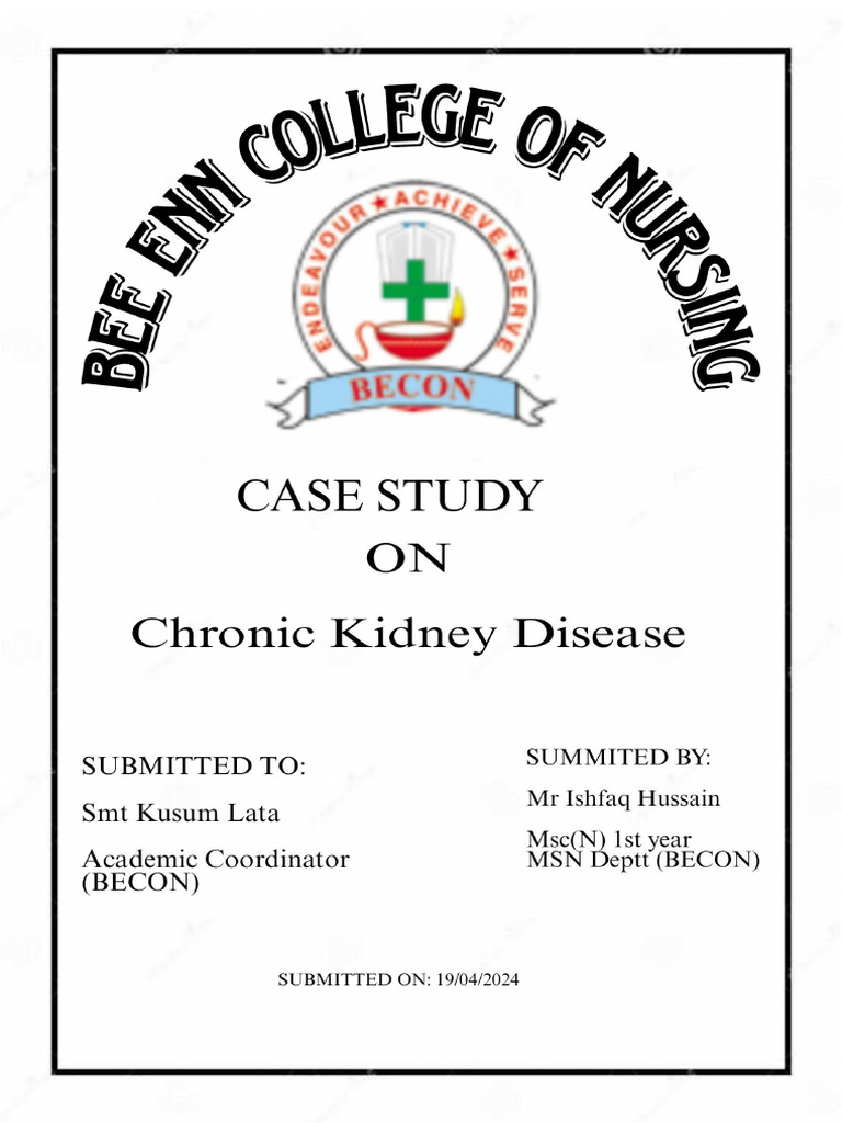 case_study_on_ckd_by_ESHU_ | PDF
