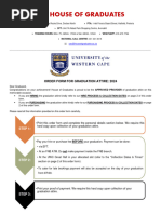 TUT Graduation Attire Order 2025 | PDF | Payments
