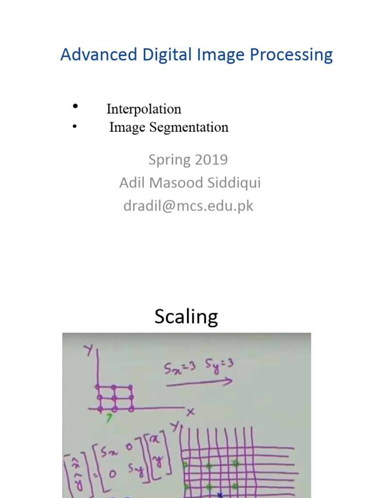 Interpolation Pdf Interpolation Image Segmentation