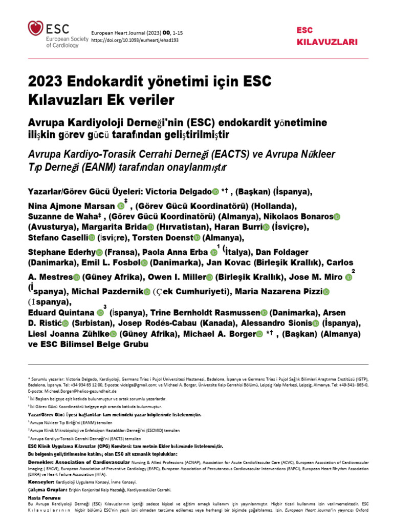 Endokardit Sup TR | PDF