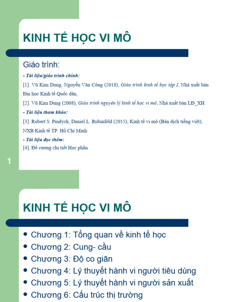 Chương 1 Tổng Quan Về Kinh Tế Học k15 | PDF