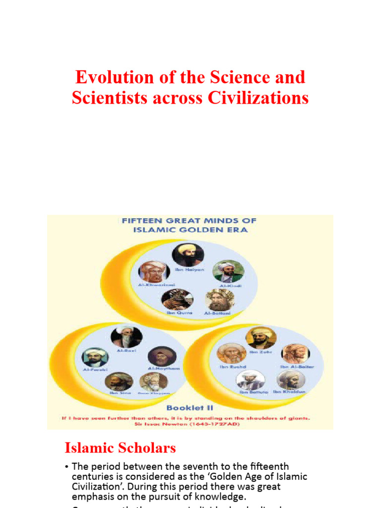 Lect 2. Evolution of The Science and Scientists Across Civilizations Spring 2024 | PDF | Marie Curie