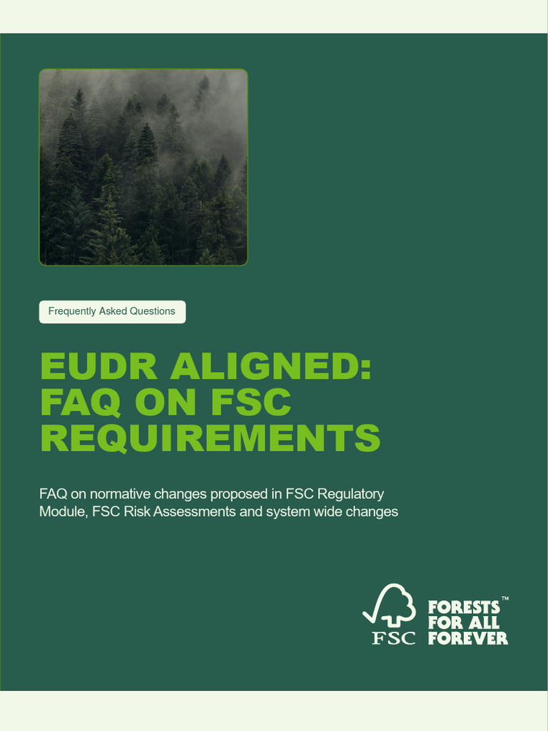 En FAQ On FSC Requirements 4667 | PDF | Forest Stewardship Council