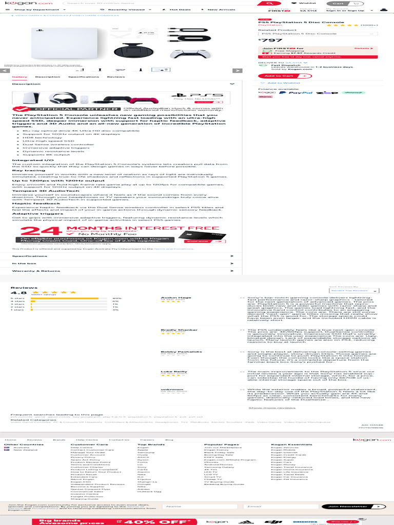 Buy PS5 PlayStation 5 Disc Console Online | PDF | Play Station | Consumer Electronics