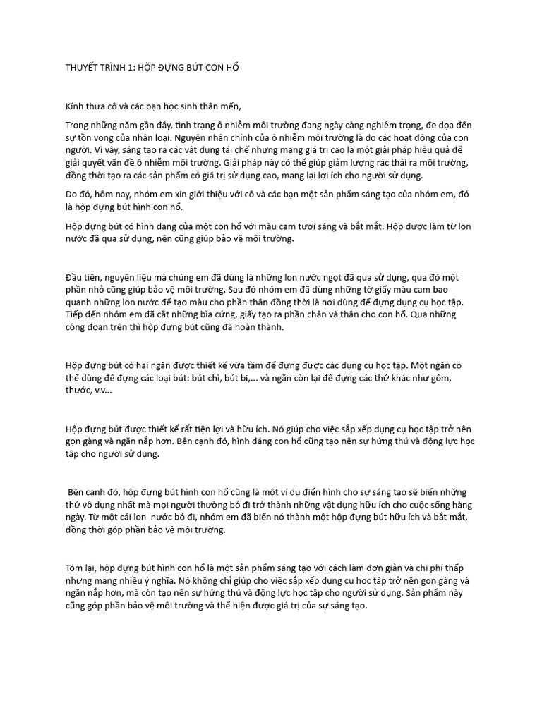 thuyết trình chtn | PDF