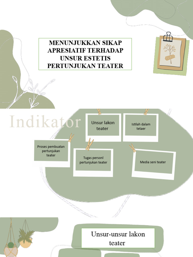 Unsur dan Proses Pertunjukan Teater | PDF