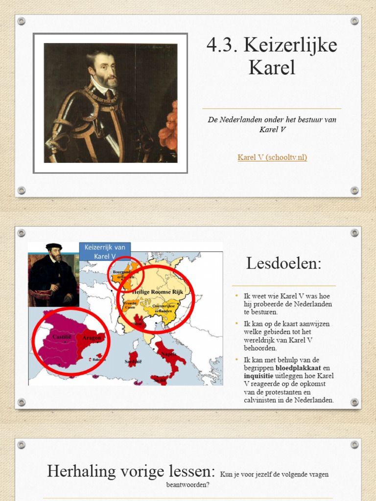 TVG PPT 4.3 Keizerlijke Karel | PDF