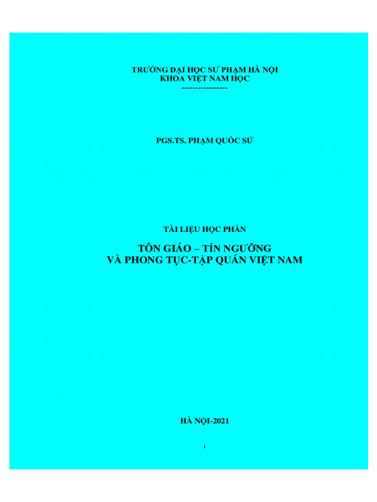 Bai 6, Ton Giao TN-PTTQ Vietnam | PDF