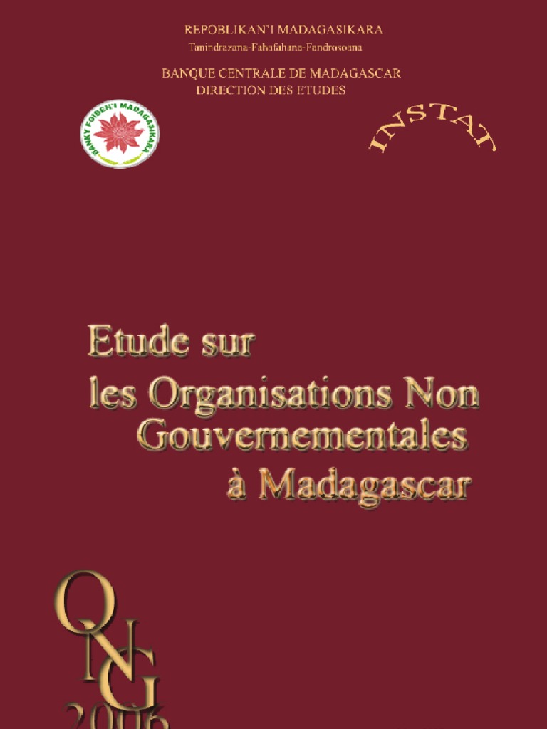 Etude sur les organisations non gouvernementales à Madagascar - 2006 ...