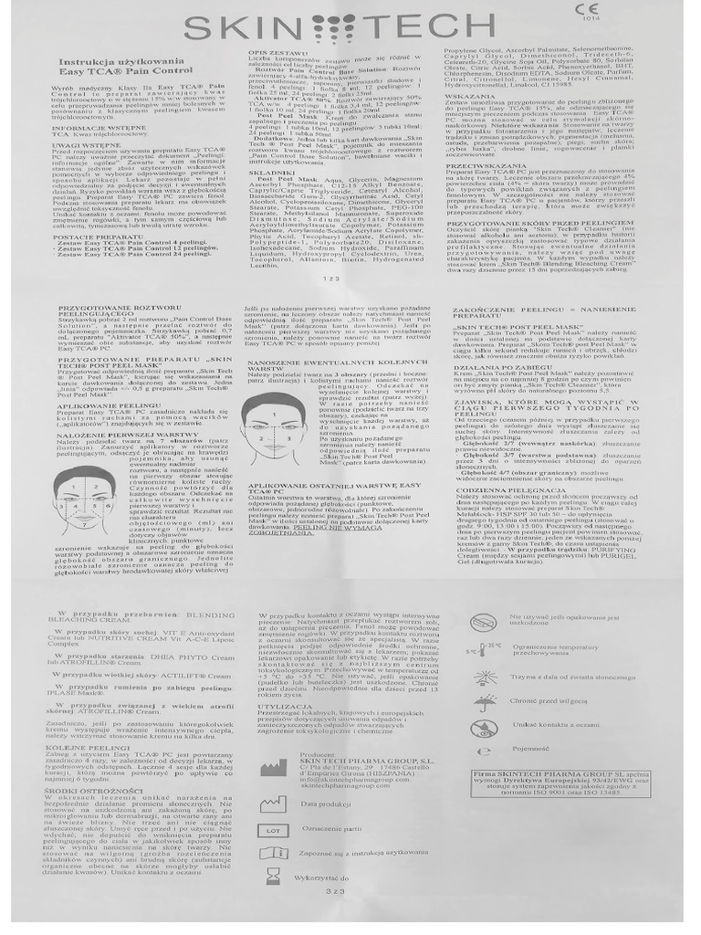 Tca Pain Control Protok 1 | PDF