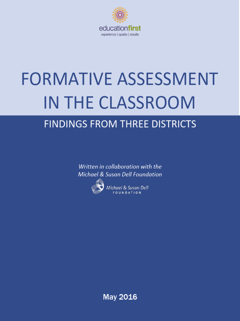 MSDF Formative Assessment Study Final Report | PDF | Educational ...