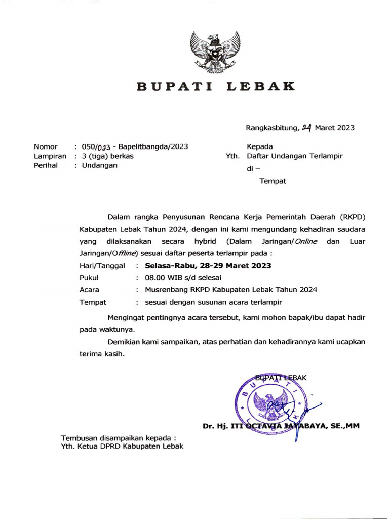 Undangan Musrenbang | PDF