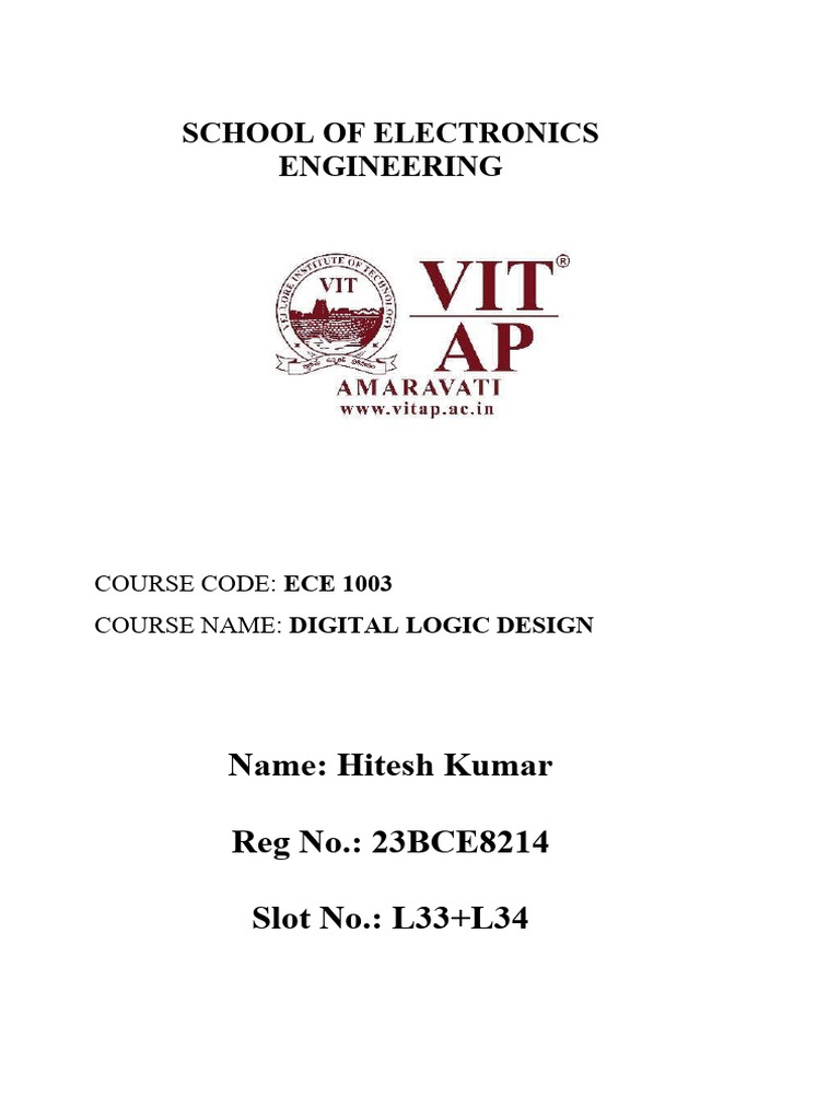 DLD Manual | PDF | Logic Gate | Electronic Design