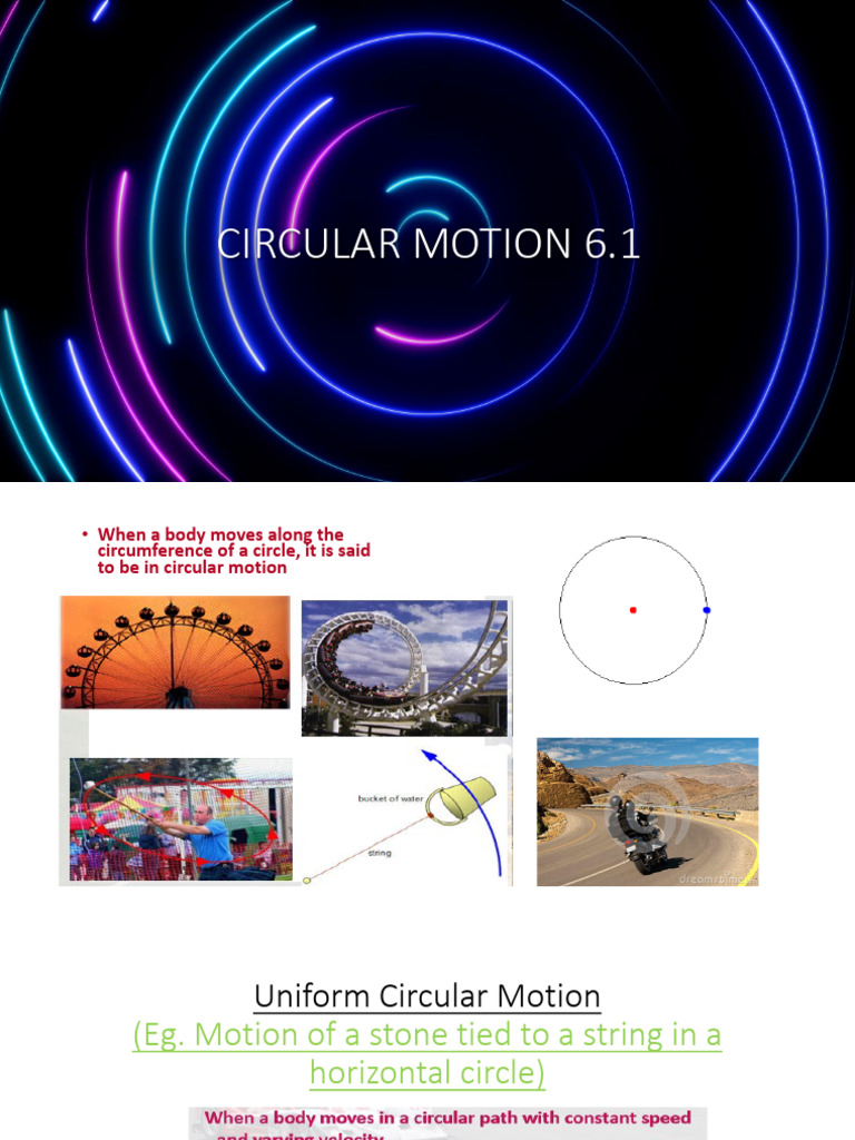 Basics of Circular Motion | PDF