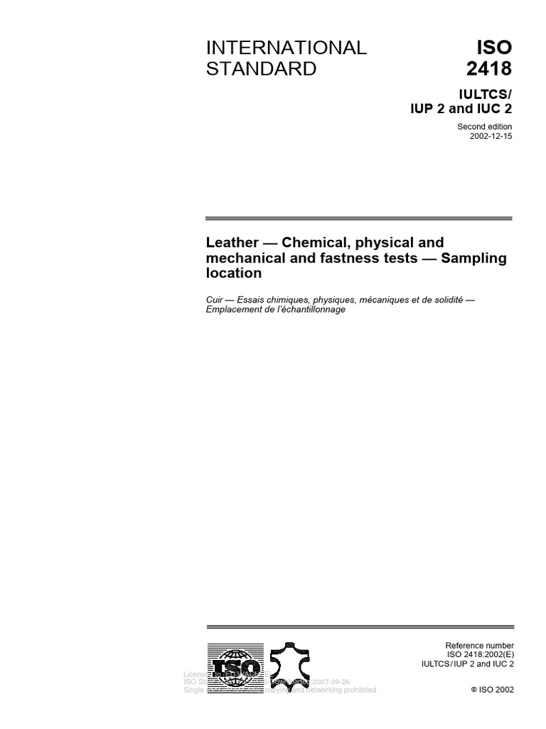ISO 2418 2002 PDF Version (En) | PDF | International Organization For ...