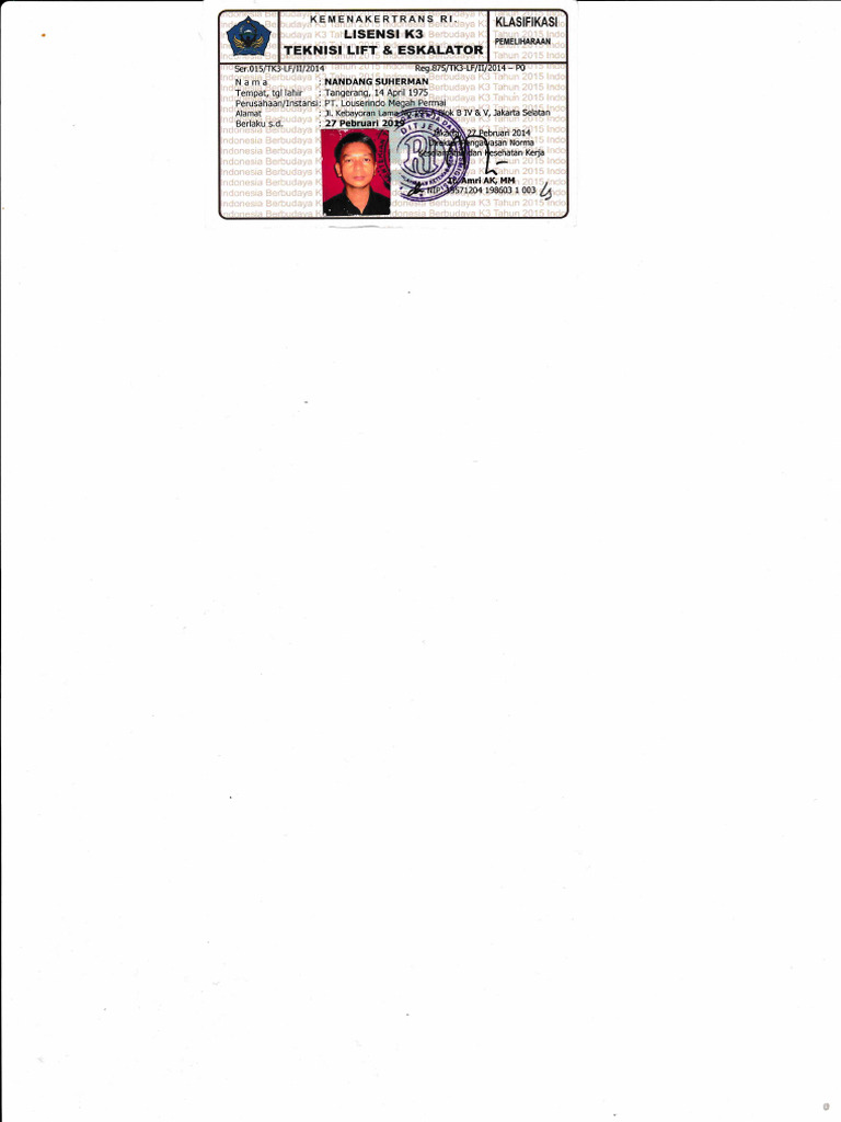 Sio k3 Nandang S | PDF