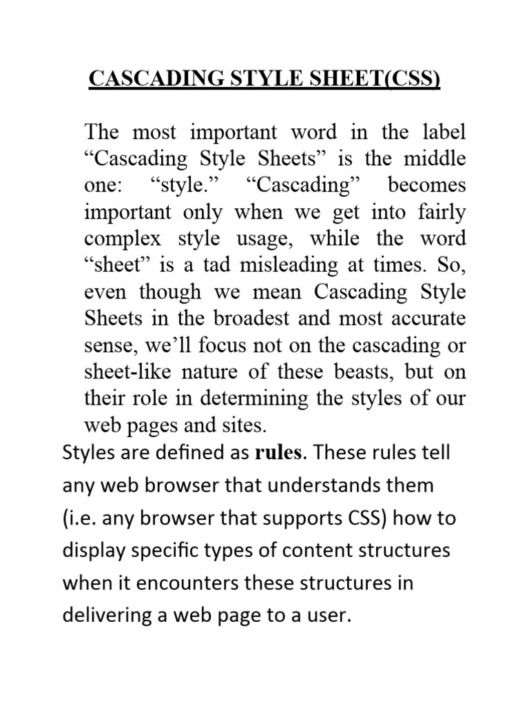 Css Note | PDF | Html Element | Html