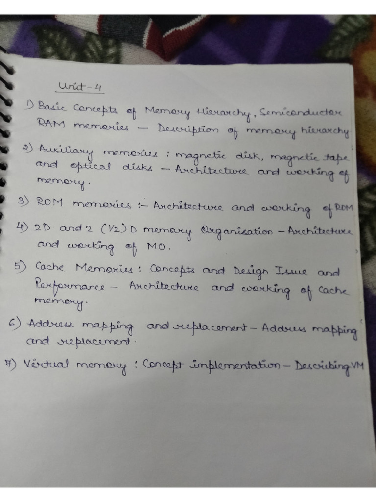 COA Unit 4 - Compressed | PDF