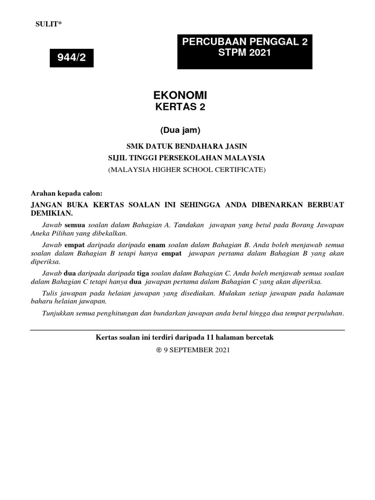 SMK Datuk Bendahara, Melaka | PDF