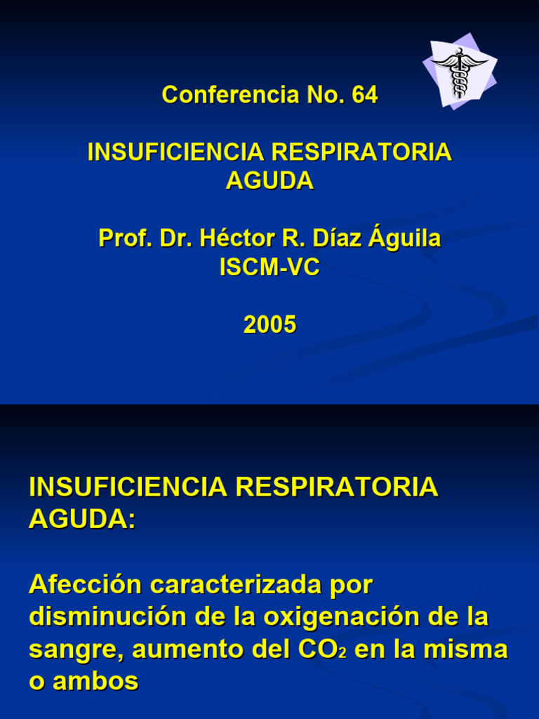 CONFERENCIA 064 - Insuficiencia Respiratoria Aguda. | PDF | Pulmón ...