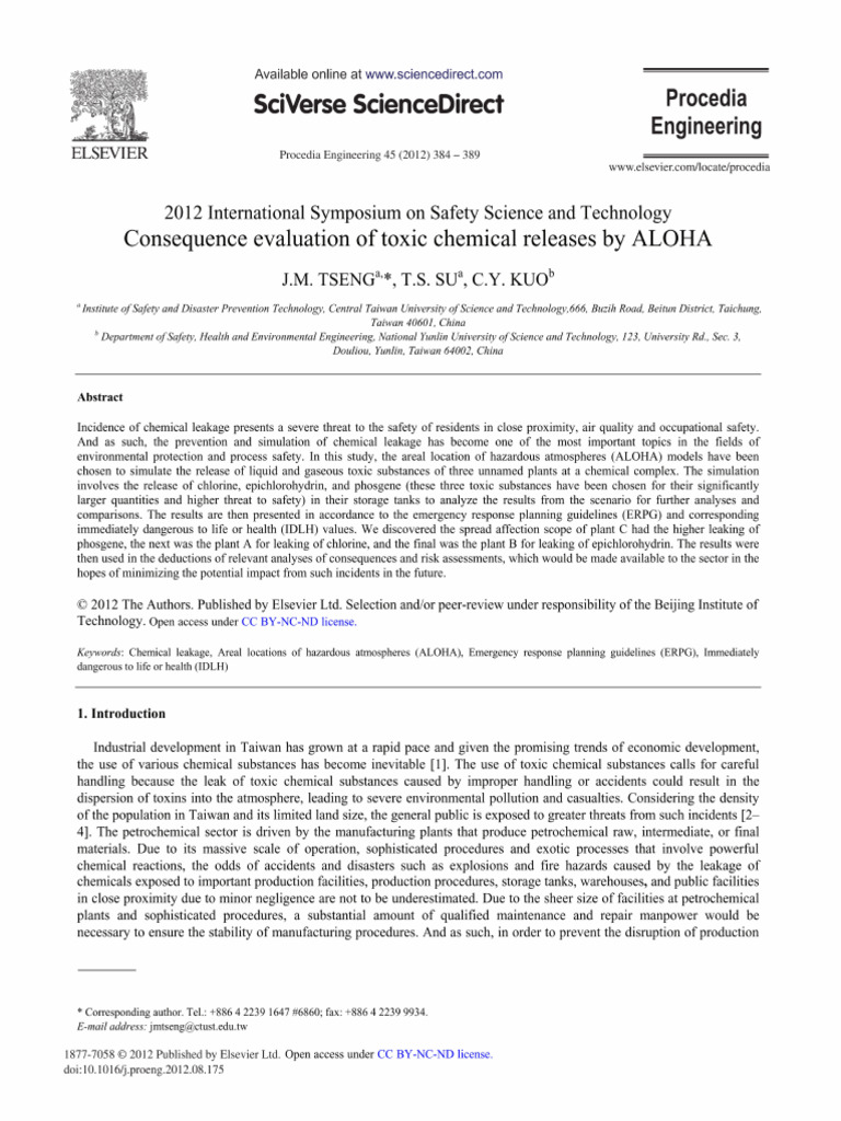 TOXIC CHEM RELEASE | PDF