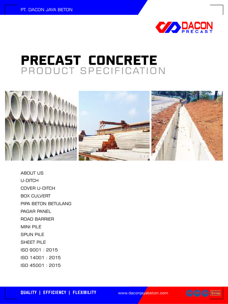 Produk Beton Pracetak PT Dacon | PDF
