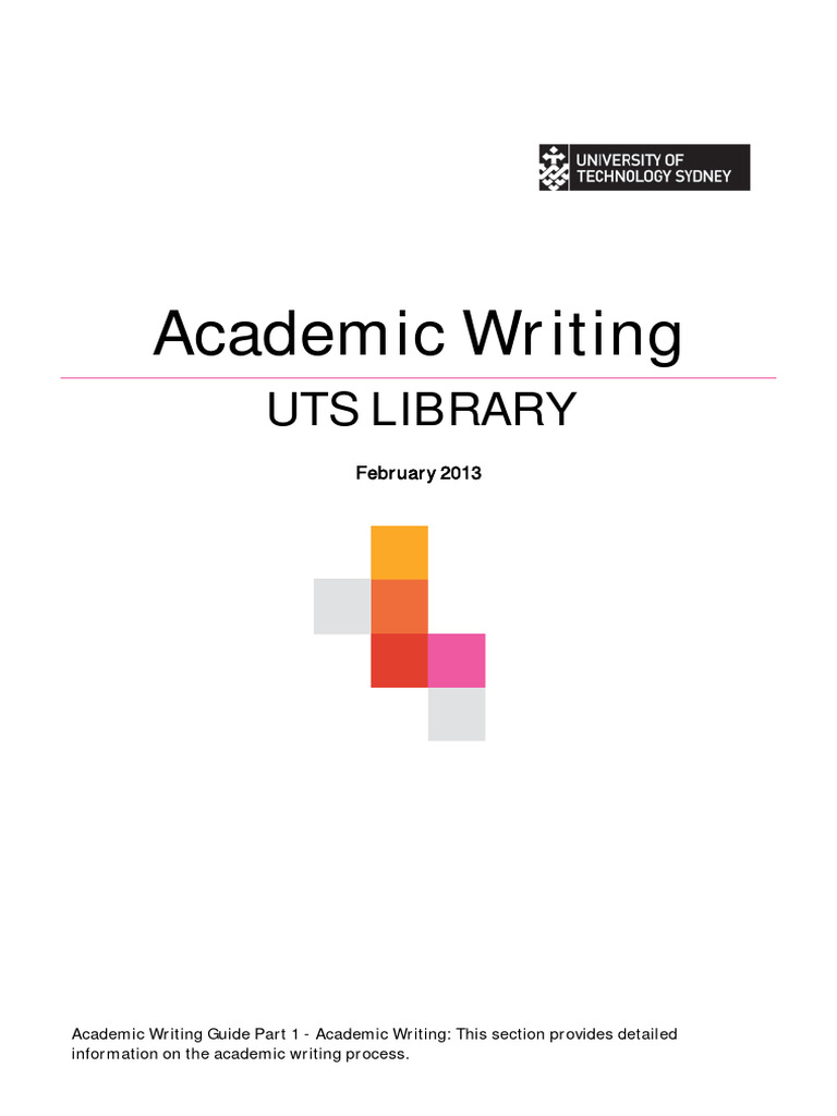 Academic Writing UTS | PDF | Argument | Evidence