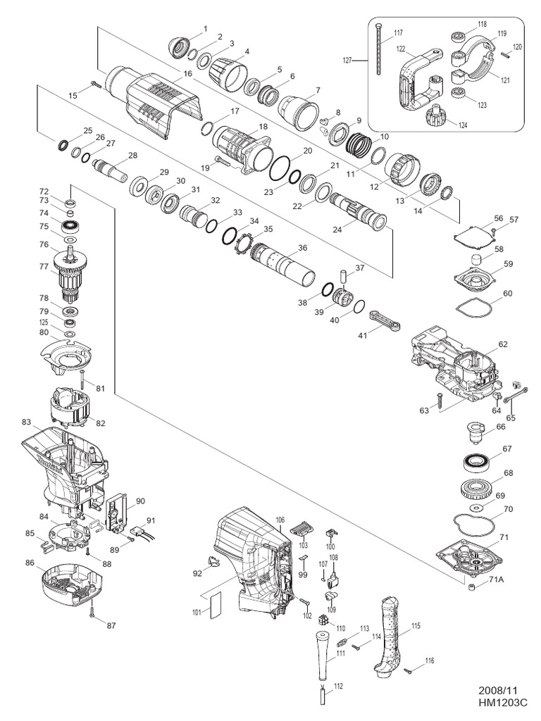 HM1203C Parts and Exploded View Guide | PDF | Mechanical Engineering ...