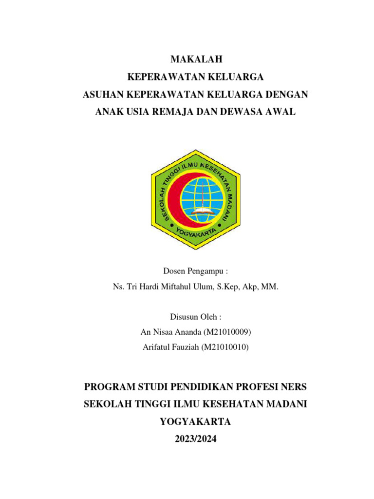 Kel. 2 - Makalah Kep. Keluarga II - Nisaa Dan Arifatul | PDF | Karier & Perkembangan