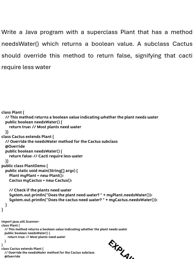 Practice Session-1 | Download Free PDF | Method (Computer Programming) | Inheritance (Object ...