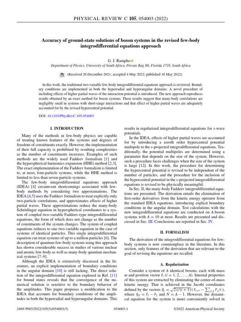 Accuracy Of Ground State Solutions Pdf Wave Function Hamiltonian