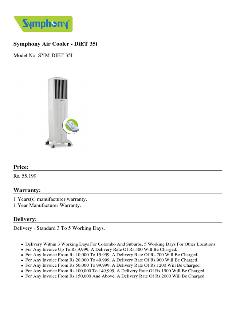 Product Brochure - Sym Diet 35i | PDF