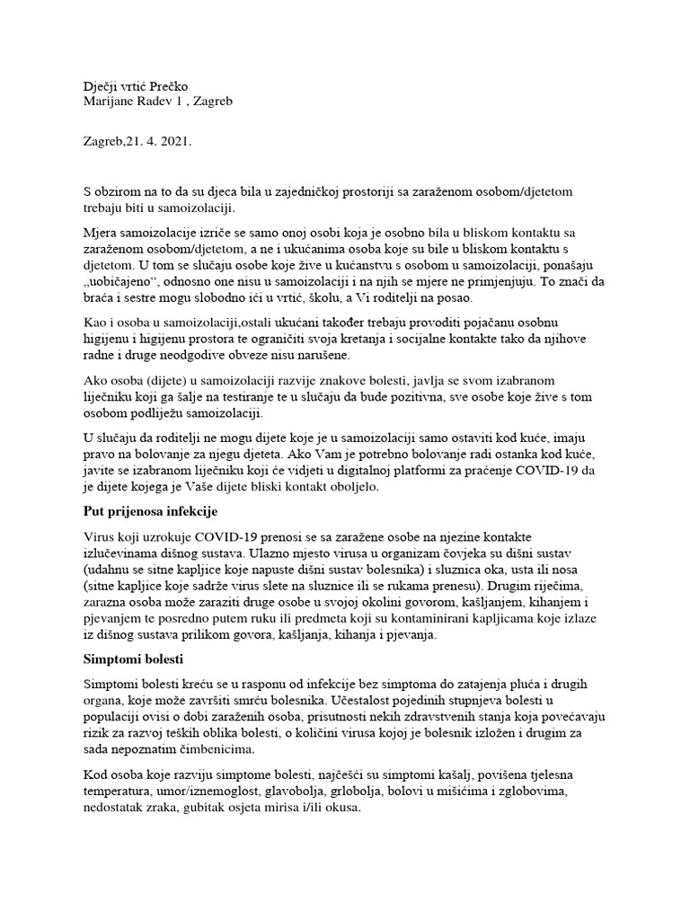 Protokol Covid-19 | PDF